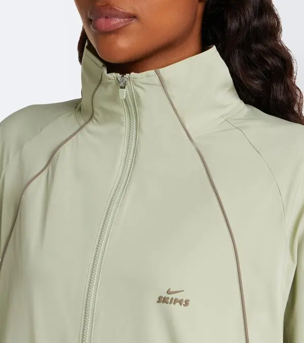 NIKESKIMS Stretch Nylon Oversized Track Jacket - Green