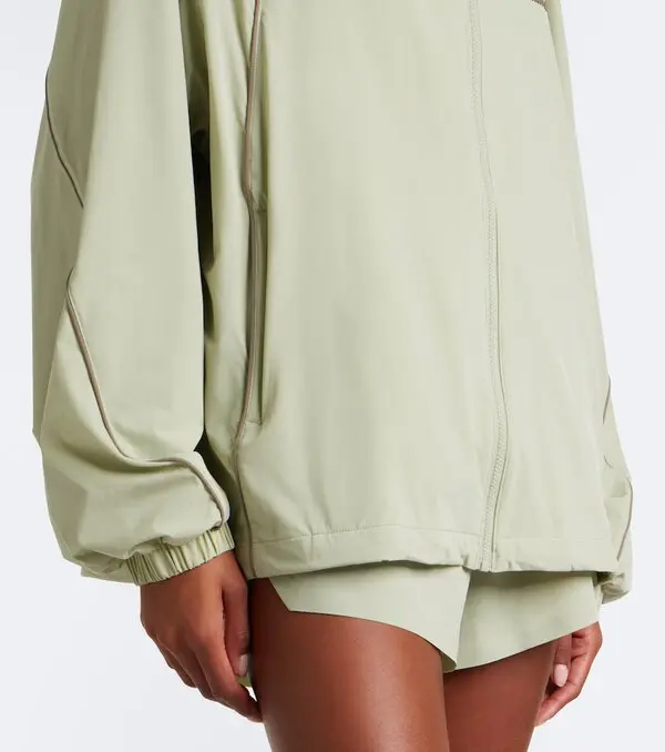 NIKESKIMS Stretch Nylon Oversized Track Jacket - Green