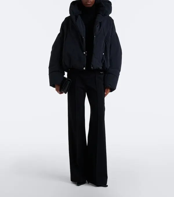 Sportmax Cropped Hooded Down Jacket
