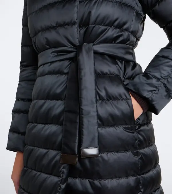 Max Mara Belted Hooded Puffer Coat
