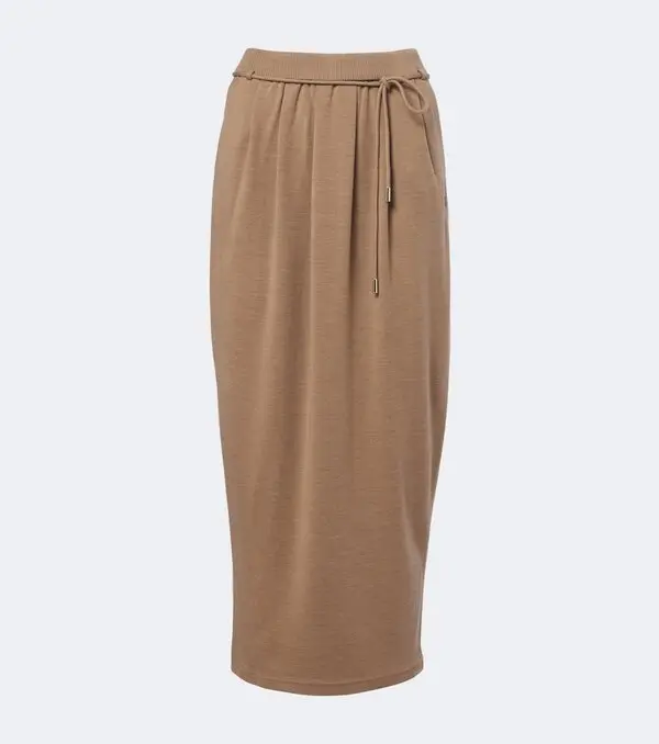 Max Mara Virgin Wool Midi Skirt
