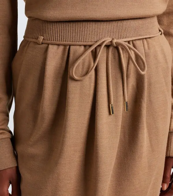 Max Mara Virgin Wool Midi Skirt