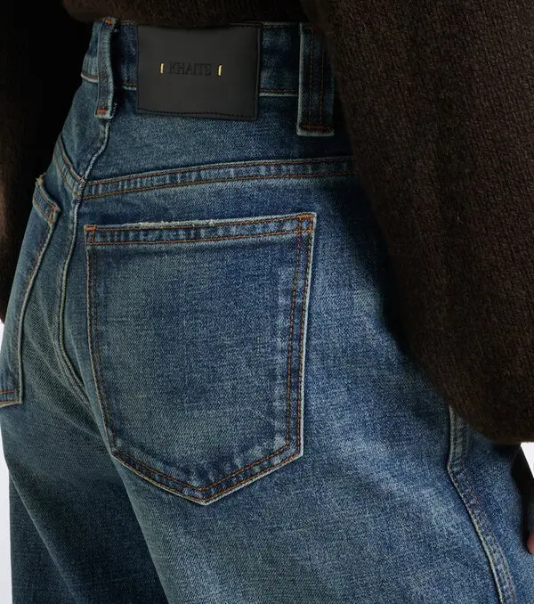 Khaite Dano Faded Wide-leg Jeans