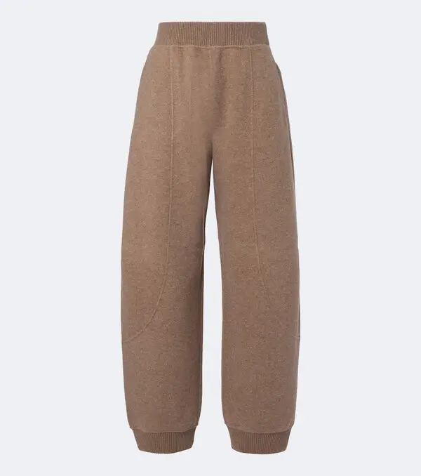 Max Mara Wool And Cashmere-blend Barrel-leg Pants