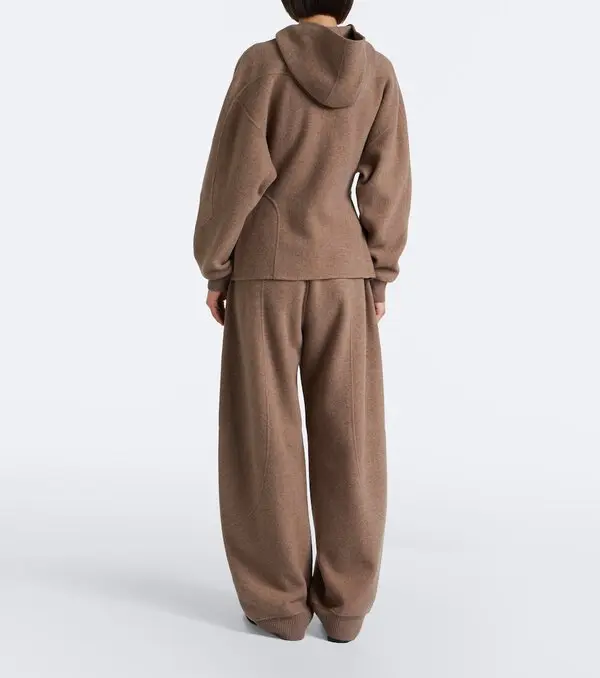 Max Mara Wool And Cashmere-blend Barrel-leg Pants