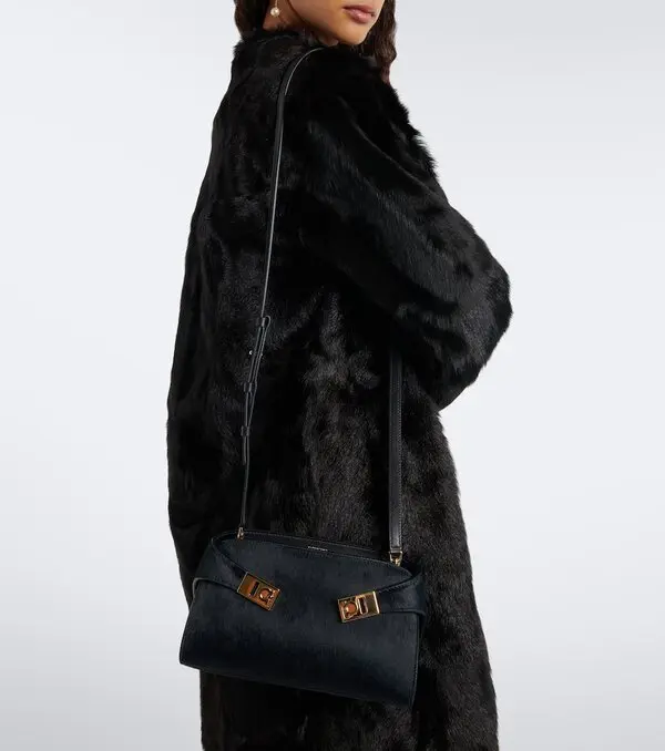 FERRAGAMO Hug Small Calf Hair Clutch