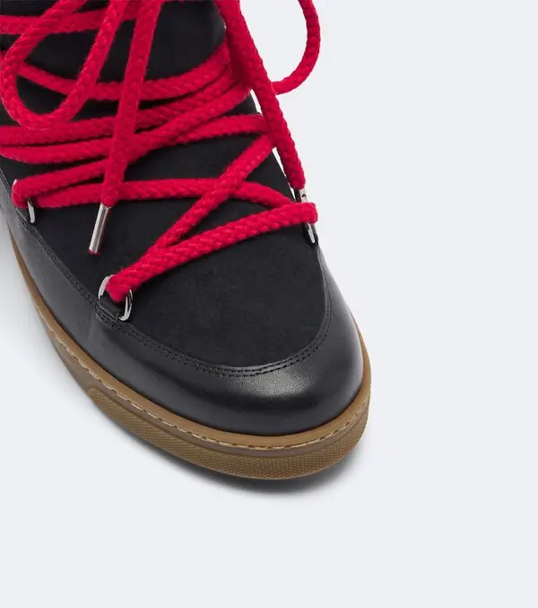 Isabel Marant Étoile Nowles Leather And Suede Snow Boots