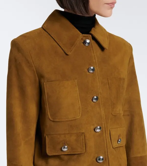 Altuzarra Astley Cropped Suede Jacket