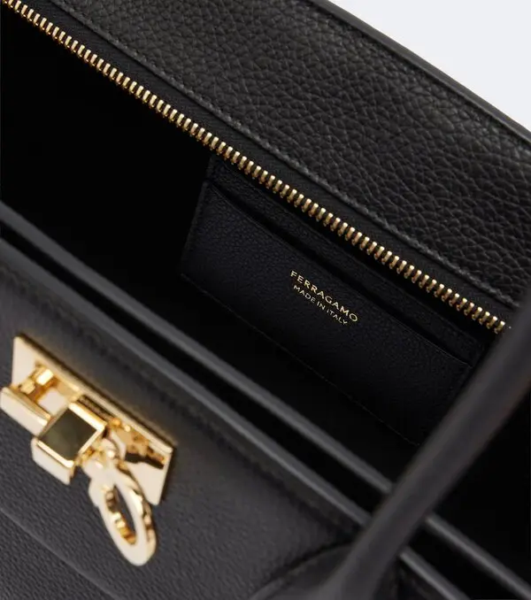 FERRAGAMO Studio East-west Small Leather Shoulder Bag