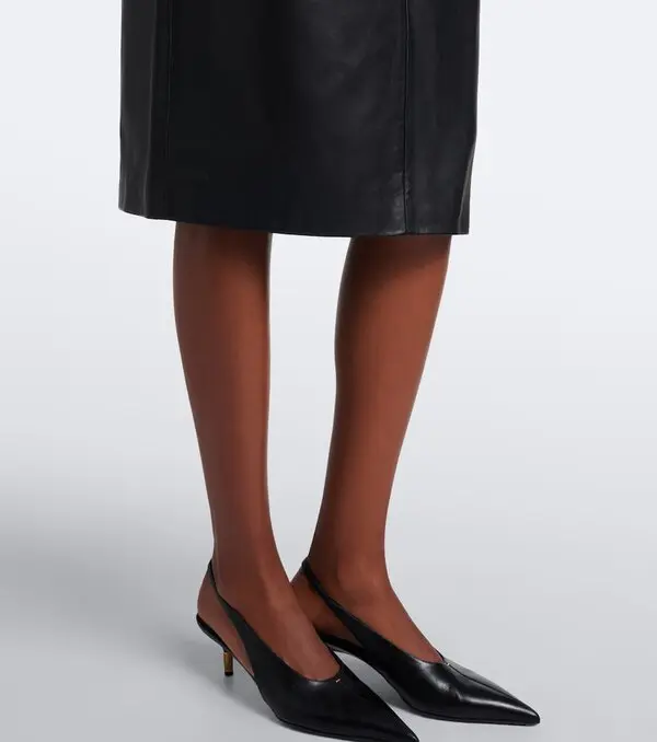 Altuzarra Hank Leather Pencil Skirt