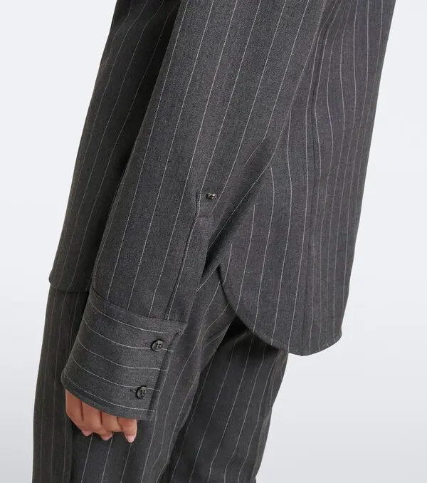 Sportmax Pinstriped Wool-blend Shirt