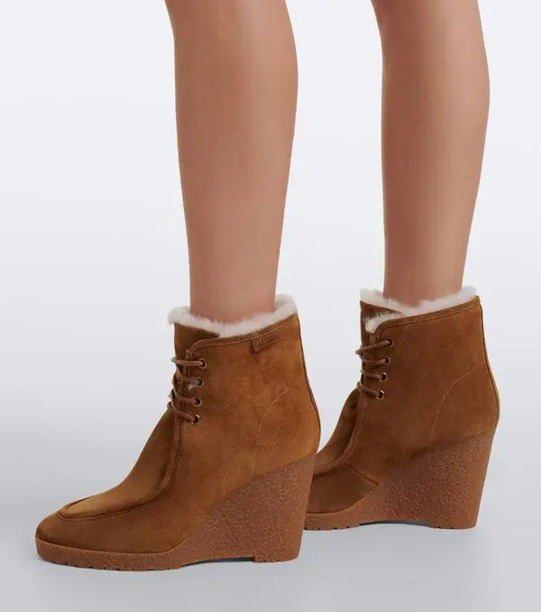 Isabel Marant Étoile Cylia Suede Wedge Ankle Boots