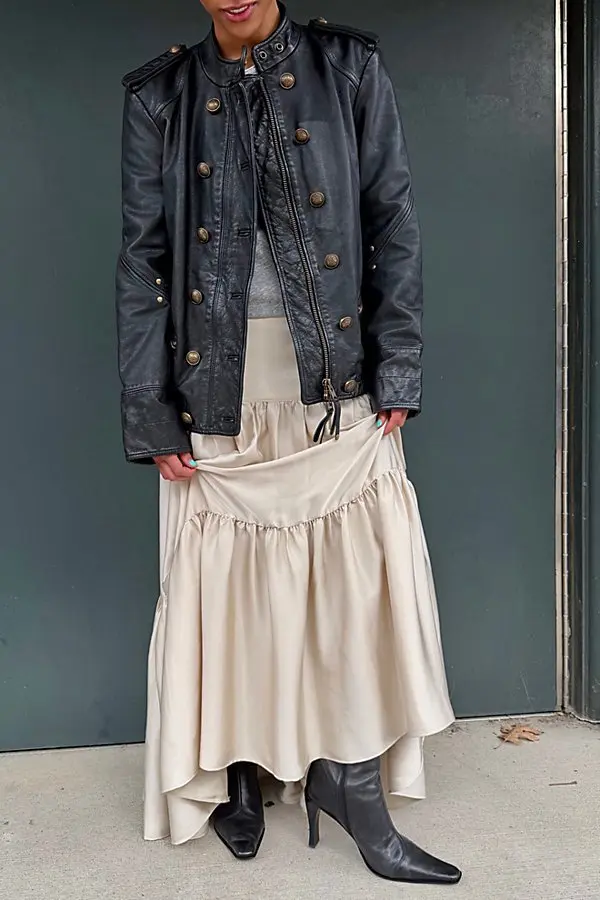Free People We The Free Roxy Leather Band Jacket