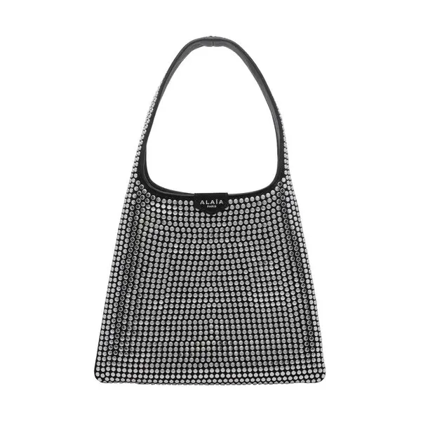 Alaïa Small Hobo Bag With Studs - Black