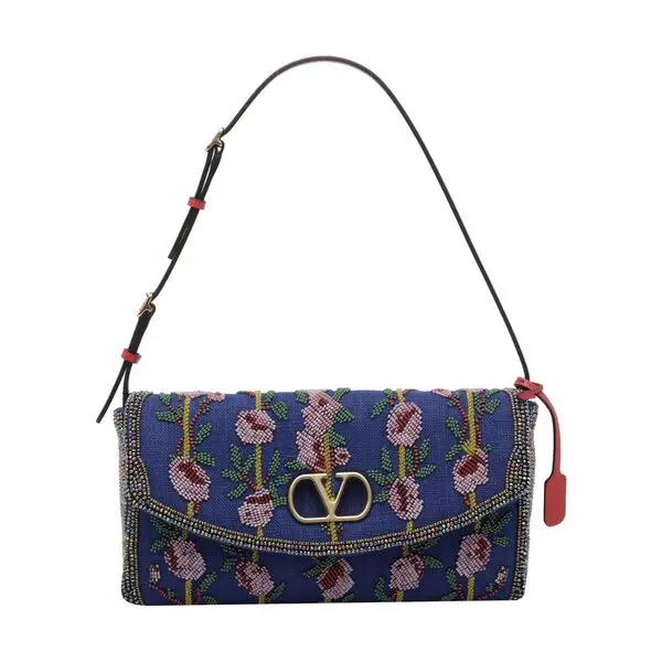 Valentino Garavani Floreal Embroidery Shoulder Bag
