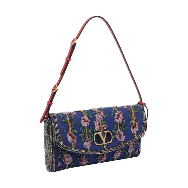 Valentino Garavani Floreal Embroidery Shoulder Bag