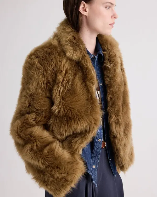 TWP Sylvia Jacket In Short-hair Lamb Shearling