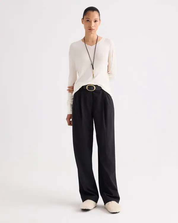 TWP Ivy Pant In Italian Wool Twill