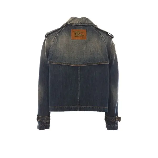 Burberry Trench Mayfair Cropped Denim Jacket
