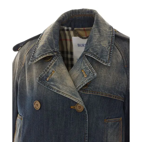Burberry Trench Mayfair Cropped Denim Jacket