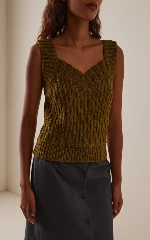 Prada Alpaca Knit Tank Top