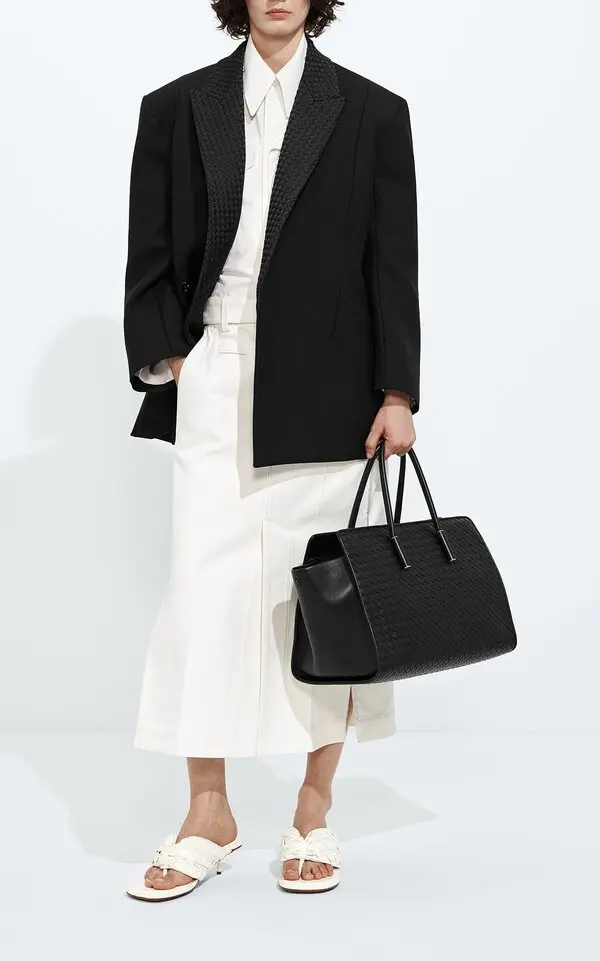 Bottega Veneta Medium Barbara Intrecciato Leather Tote Bag