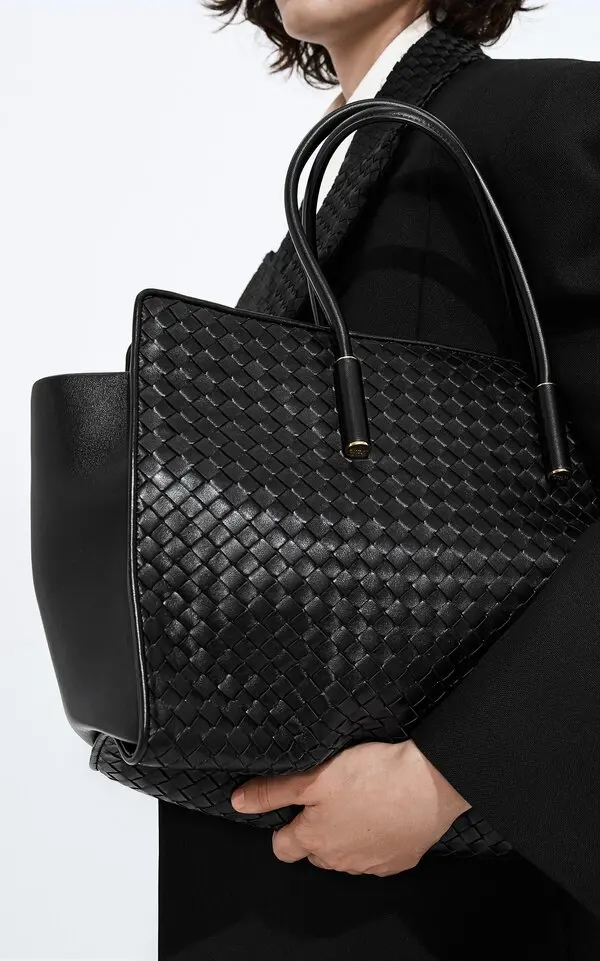 Bottega Veneta Medium Barbara Intrecciato Leather Tote Bag