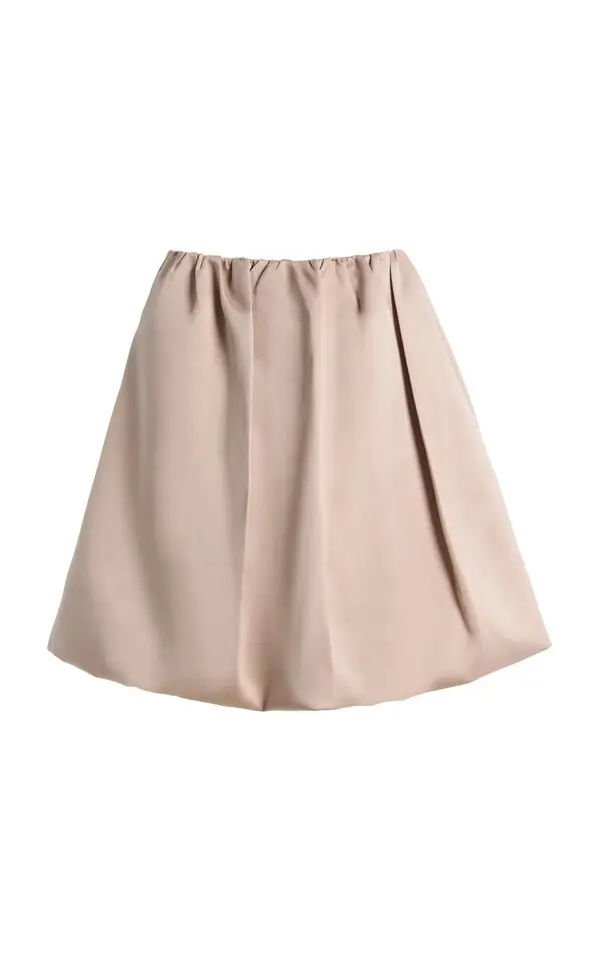 LII Gathered Twill Mini Skirt