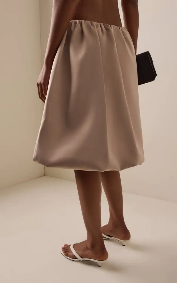 LII Gathered Twill Mini Skirt