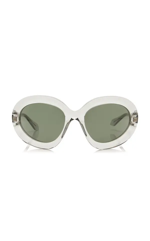 Alaïa Butterfly-frame Acetate Sunglasses - Clear