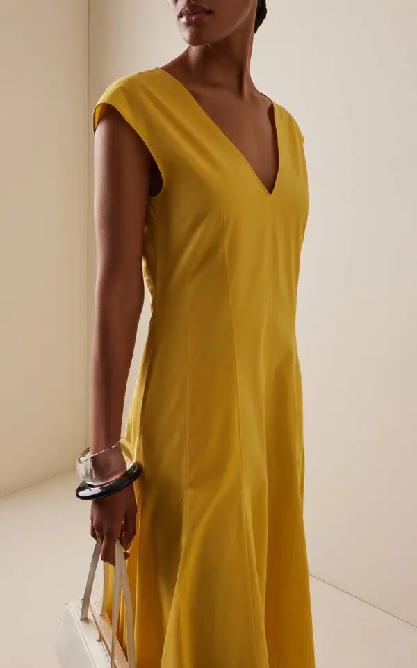 Another Tomorrow Cotton Maxi Dress
