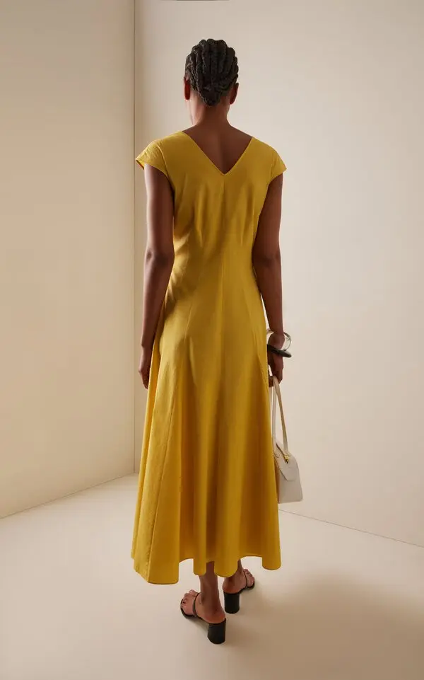 Another Tomorrow Cotton Maxi Dress