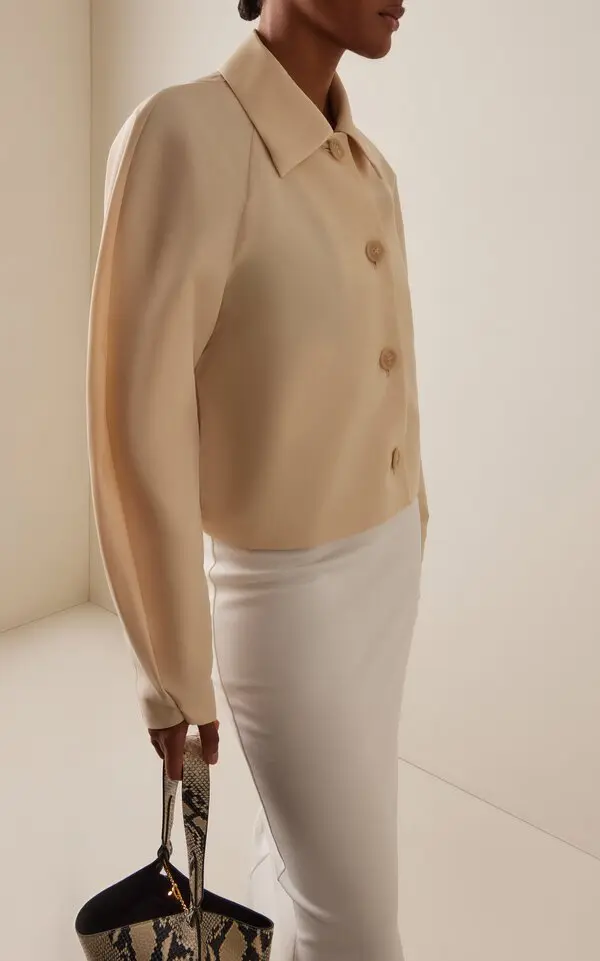 Another Tomorrow Short Balmacaan Jacket