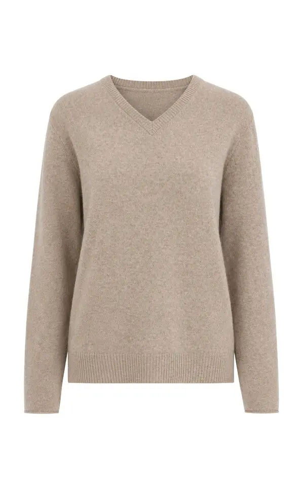 DL1961 V-neck Long Sleeve Cashmere Knit Top