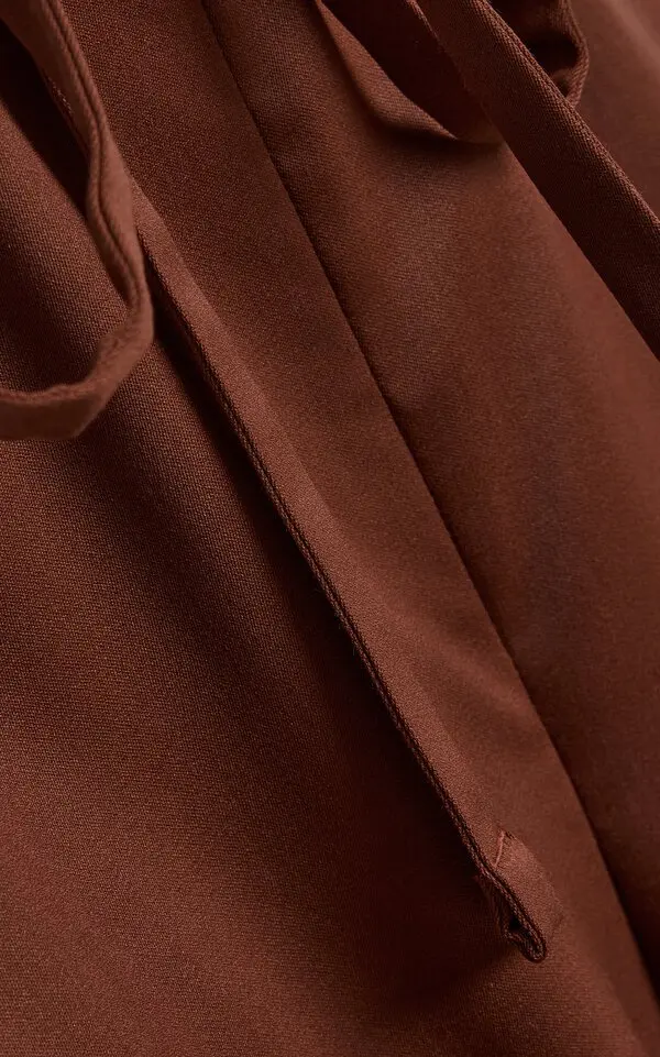 Another Tomorrow Drawcord Wool-blend Pants