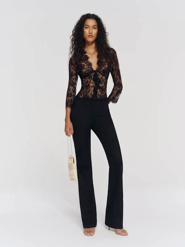 REFORMATION Acacia Top Lace