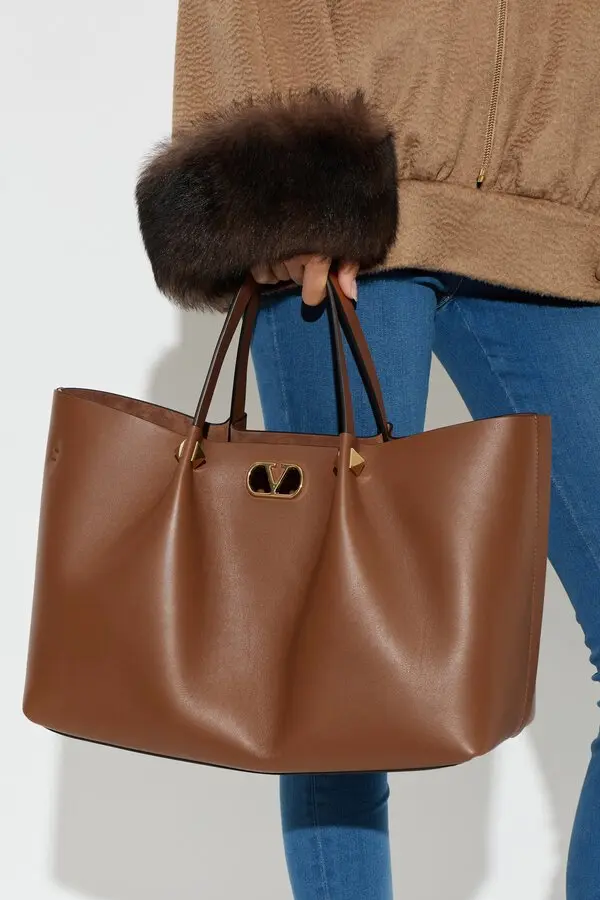 Valentino Garavani Leather Bag With Logo