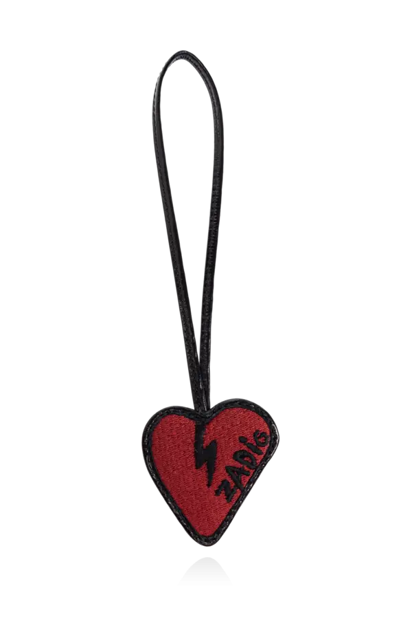 Zadig&Voltaire Leather Keychain - Red