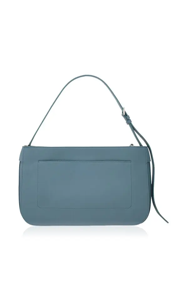FERRAGAMO Cara Calfskin Leather Shoulder Bag - Blue