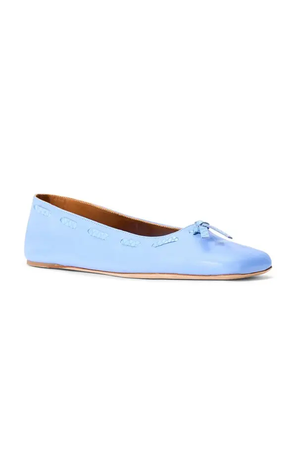 Staud Milo Leather Ballet Flats
