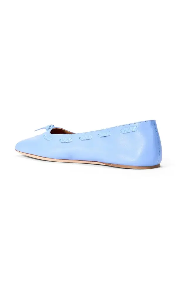 Staud Milo Leather Ballet Flats