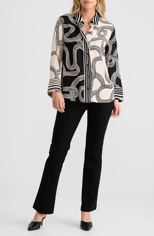 BRAVE+TRUE Lucy Print Button-up Shirt