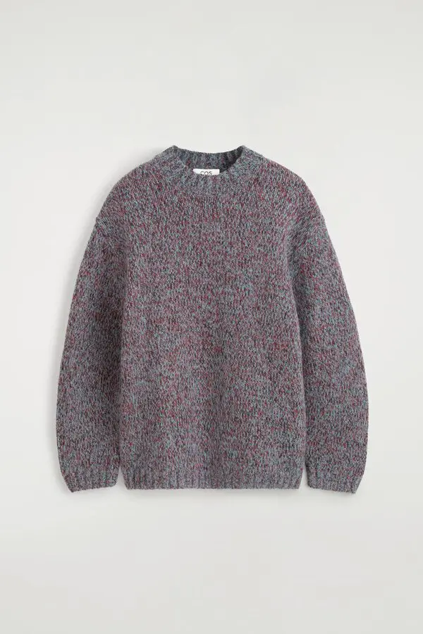 Cos Tri-tone Wool-mohair Sweater