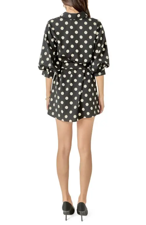 English Factory Belted Shirt Minidress