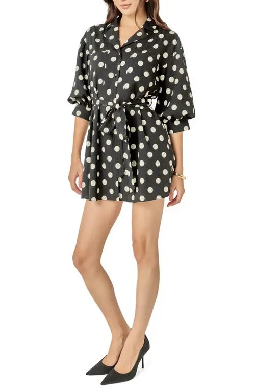 English Factory Belted Shirt Minidress