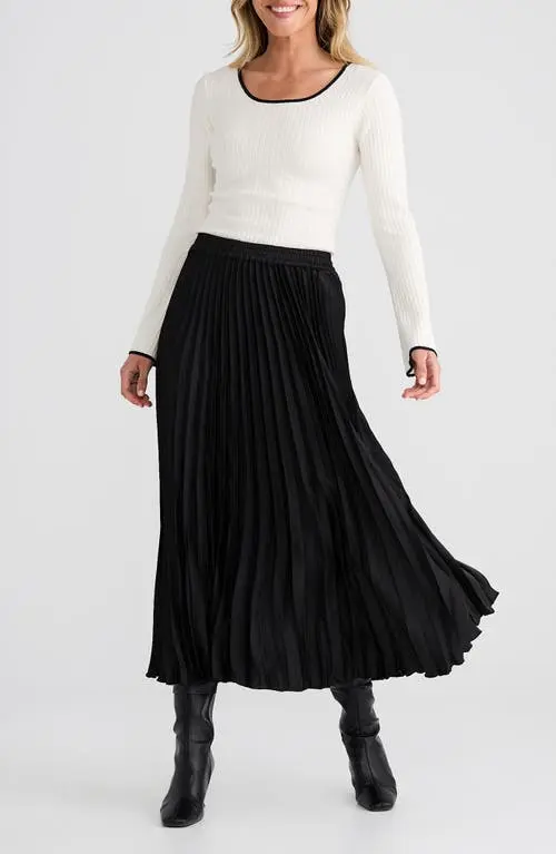 BRAVE+TRUE Alias Pleated Maxi Skirt