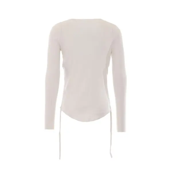 ANN DEMEULEMEESTER Hamar Wrinkled Long Sleeves Top - White