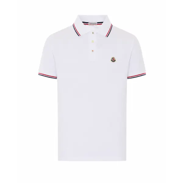 Moncler Logo Polo - White