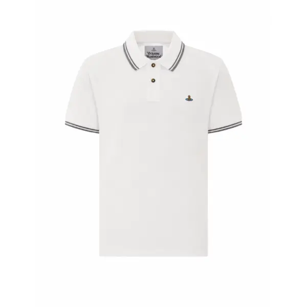 VIVIENNE WESTWOOD Orb Logo Classic Polo - White