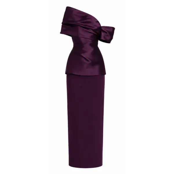 Solace London Lucine Maxi Dress - Purple